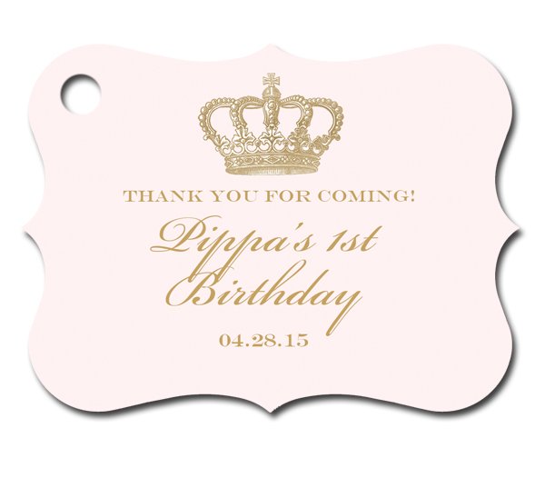 Crown Princess Favor Tags